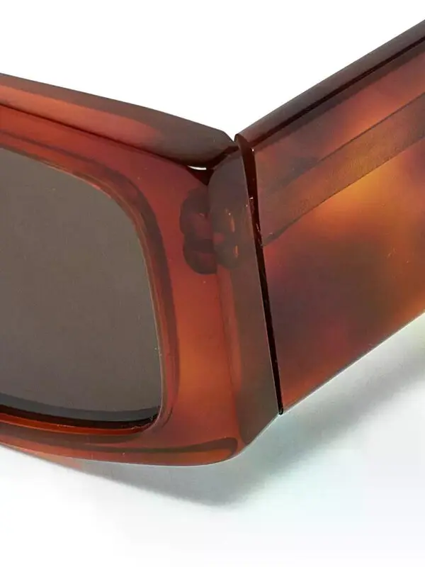 ANDY WAWA 2020s Rectangular Sunglasses - Brown