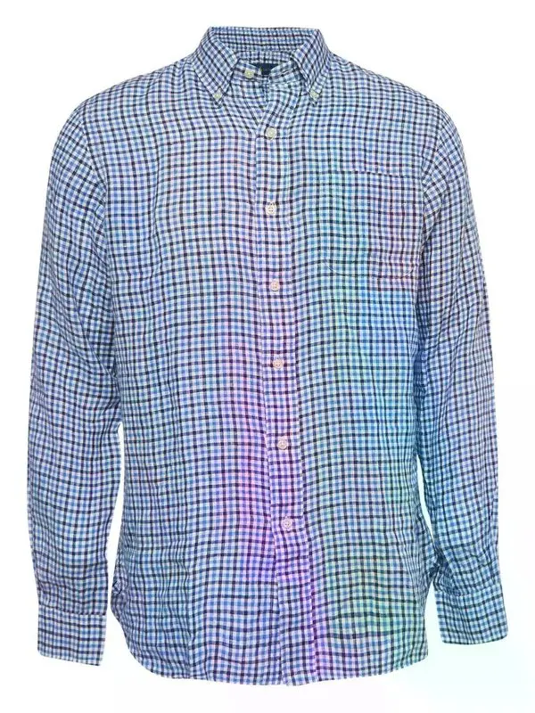 Polo Ralph Lauren Pre-owned Gingham Linen Shirt - Blue