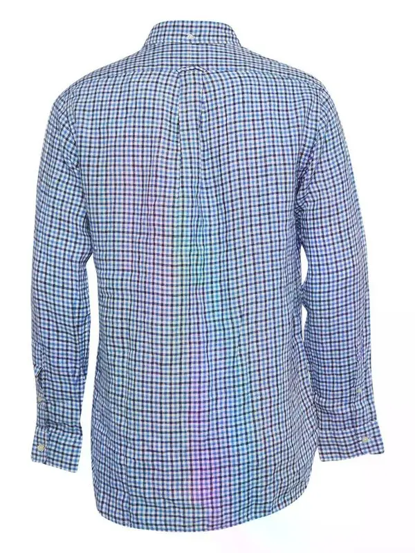 Polo Ralph Lauren Pre-owned Gingham Linen Shirt - Blue