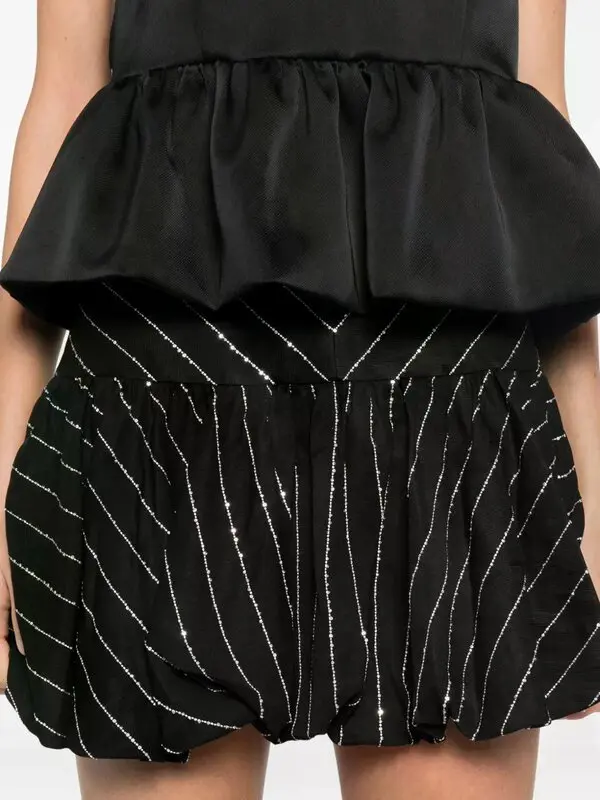 Sandro Striped Sequin-embellished Mini Skirt