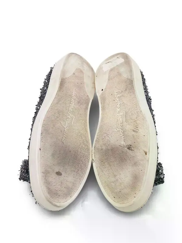 FERRAGAMO Tweed Bow-detail Sneakers