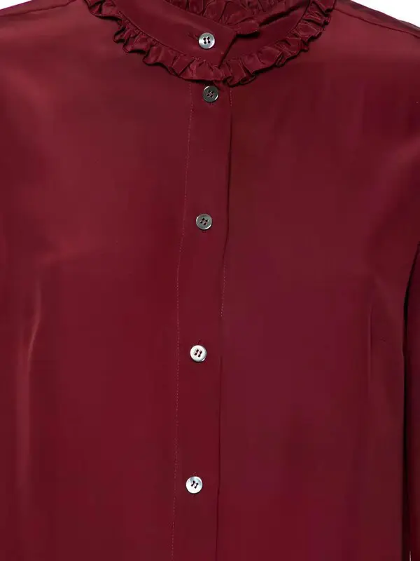 Dolce & Gabbana Ruffled-trim Silk Shirt
