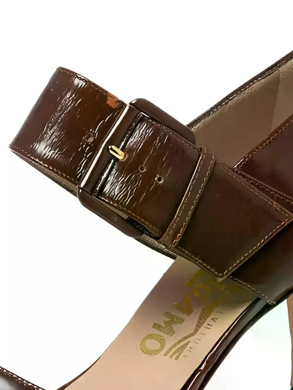 FERRAGAMO Leather Buckle Sandals