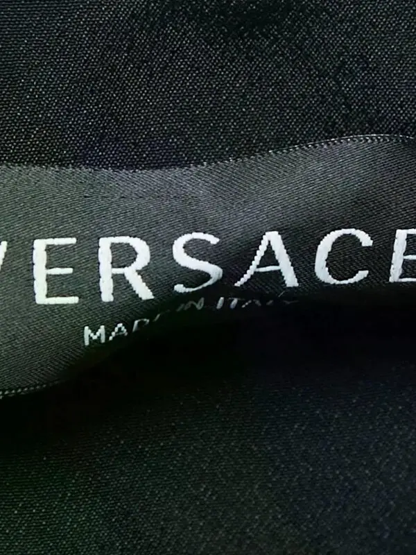 Versace Tweed Mini Skirt With Chain Detailing