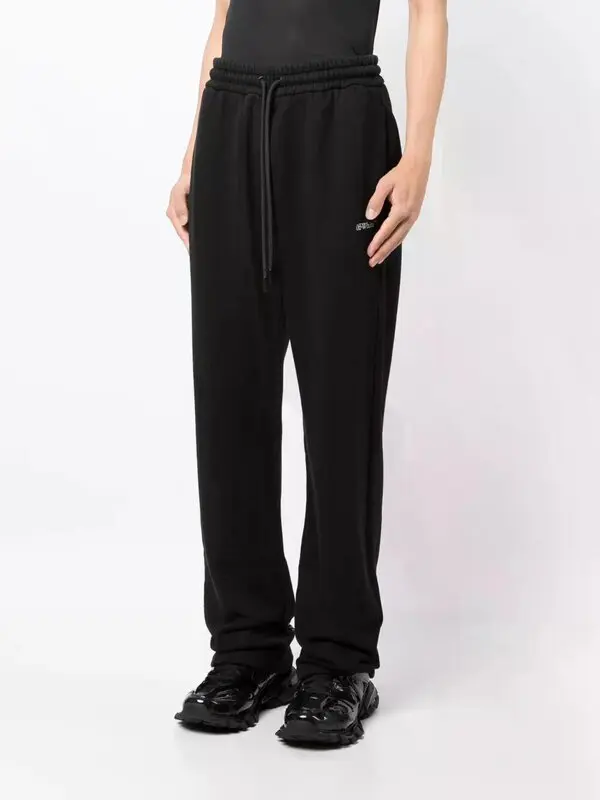 Off-White Stitch Diag Cotton Track Pants - Black