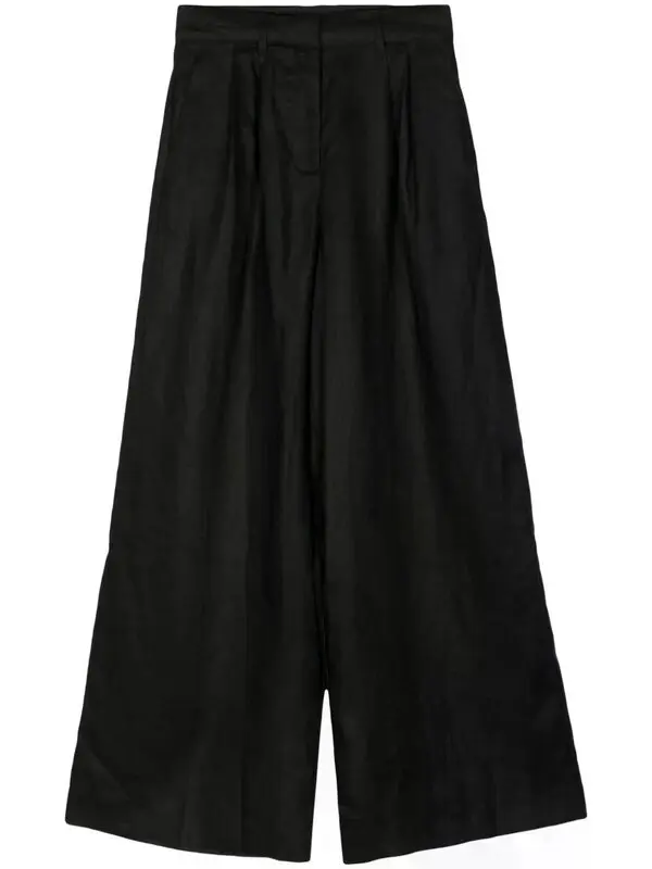 Staud Sasha Wide-leg Linen Trousers