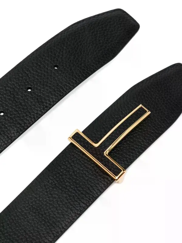 TOM FORD Logo Buckle Belt - Black