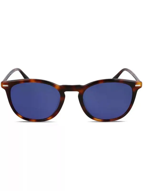 Calvin Klein Oval-frame Sunglasses - Brown