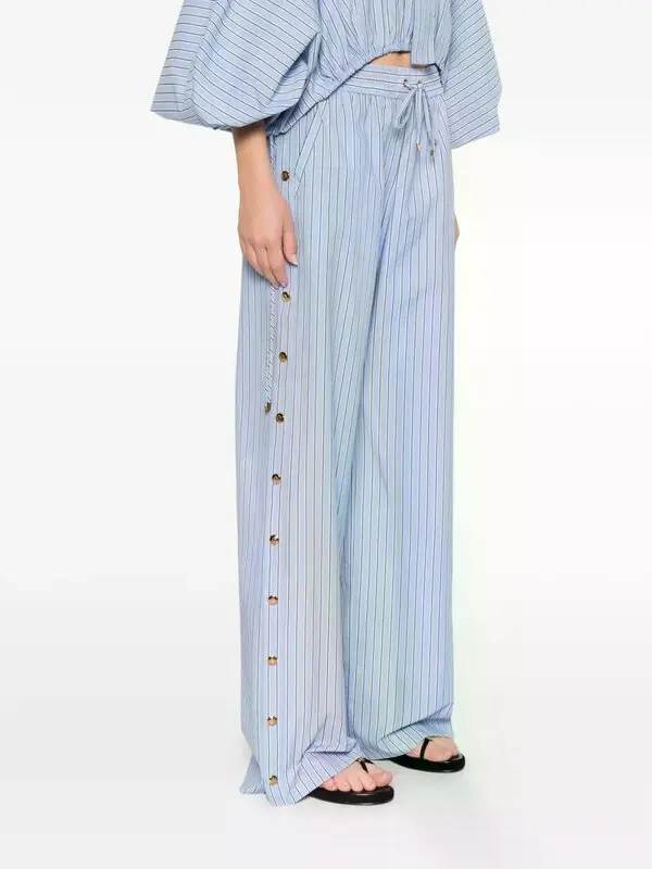 Zimmermann Button-detail Trousers - Blue