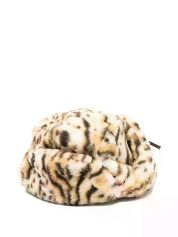 KANGOL Leopard Print Trapper Hat