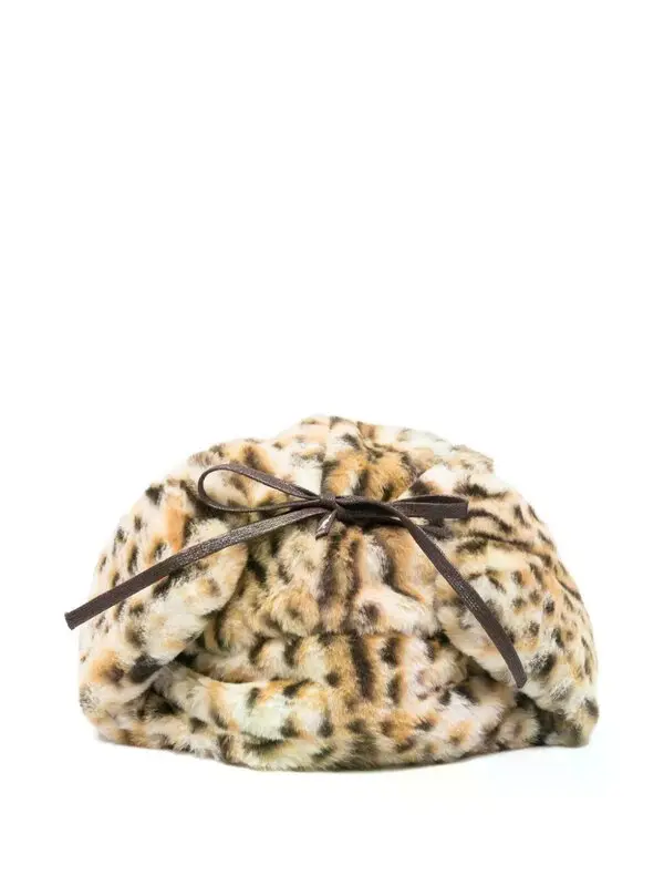 KANGOL Leopard Print Trapper Hat