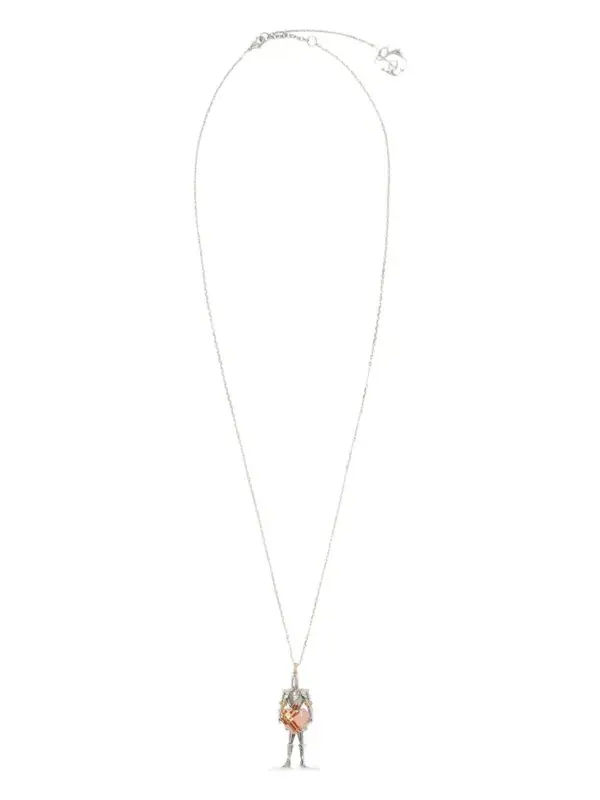 Burberry Equestrian Knight Pendant Necklace - Silver