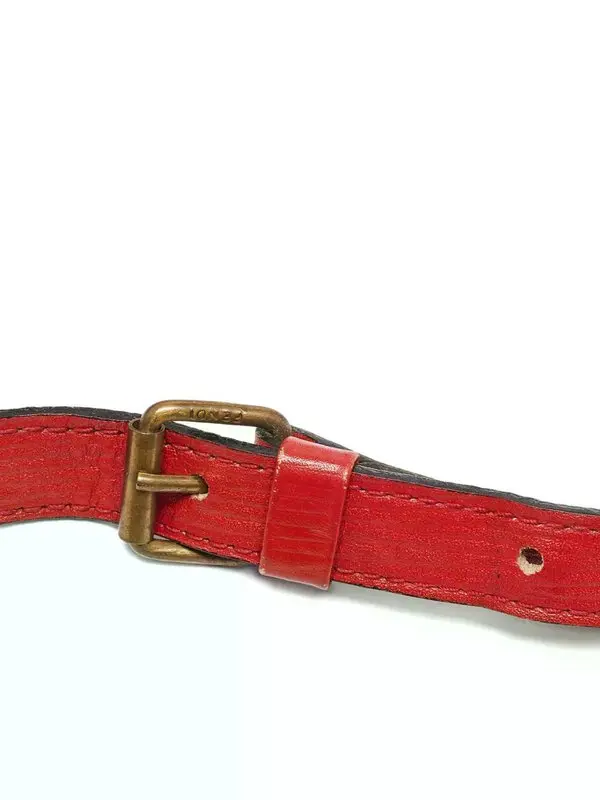 Fendi Ff Pattern Leather Crossbody Bag