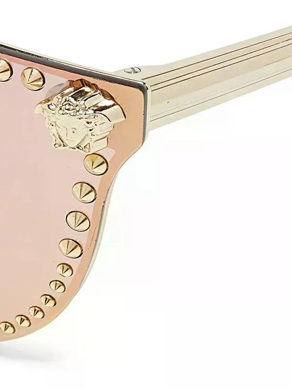 Versace Medusa Head Studded Sunglasses