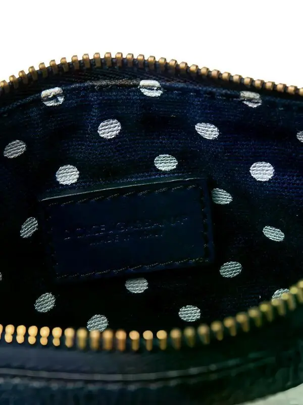 Dolce & Gabbana Striped Leather Shoulder Bag With Chain Strap