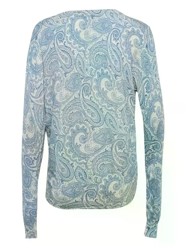 Etro Paisley-print V-neck Sweater