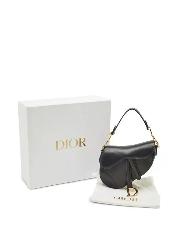 Dior Mini Saddle Shoulder Bag - Black