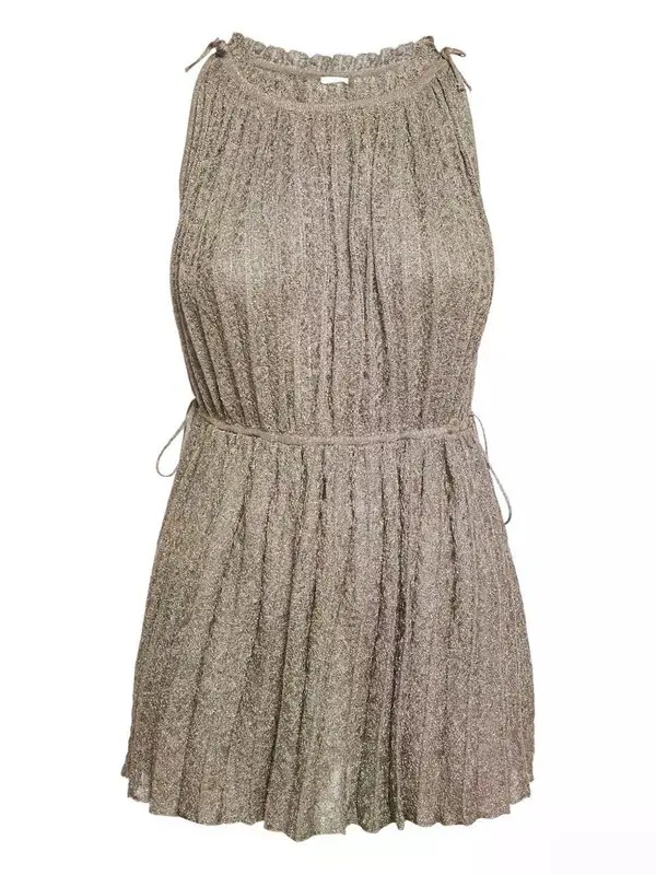 Missoni Metallic-effect Knitted Top - Gold