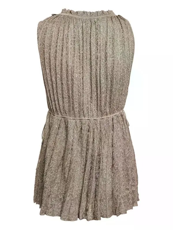 Missoni Metallic-effect Knitted Top - Gold