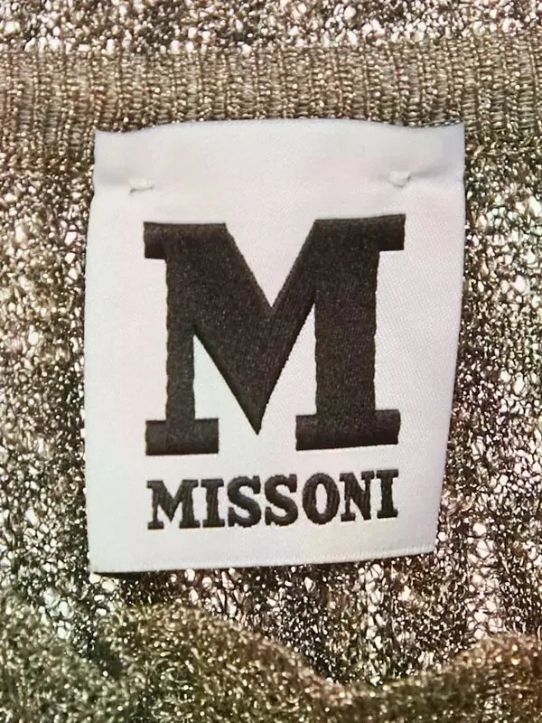 Missoni Metallic-effect Knitted Top - Gold