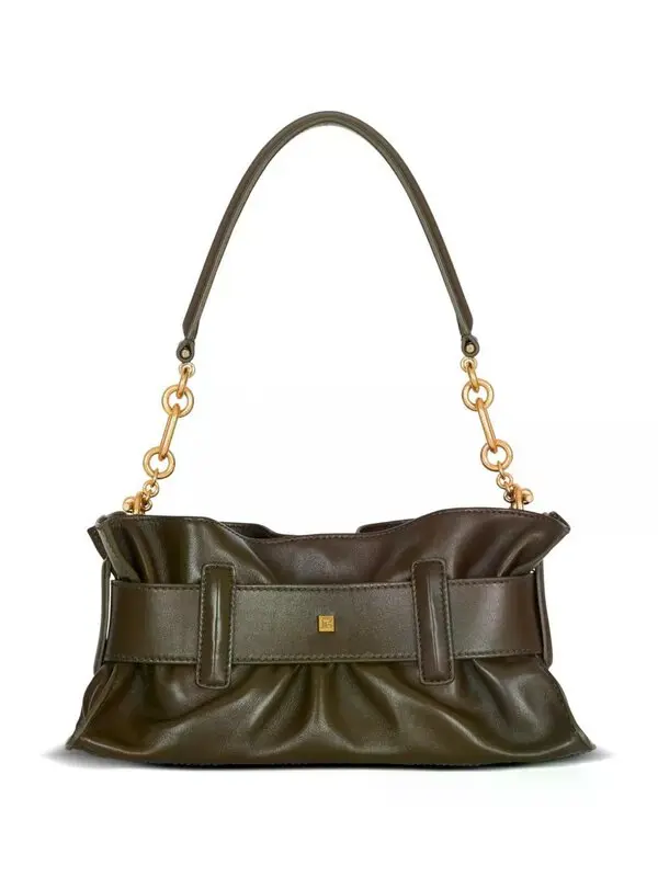 Balmain Mini Anthem Clutch Bag - Green