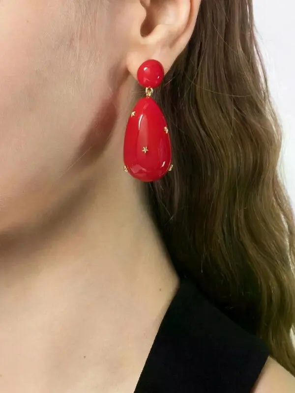 ESHVI Enamel Drop Earrings