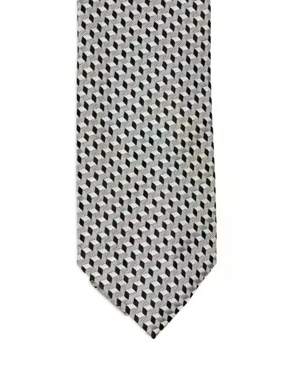 TOM FORD Silk Printed Tie - Neutrals