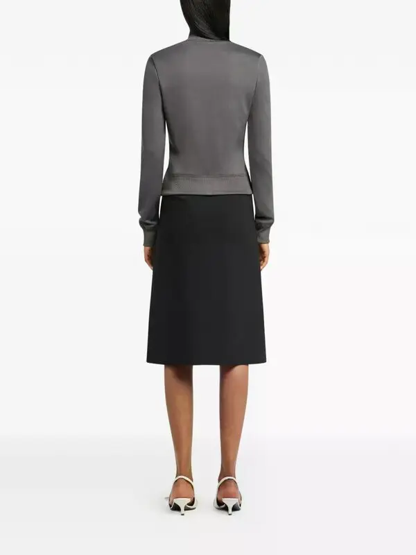 COURREGES Buttoned Midi Skirt