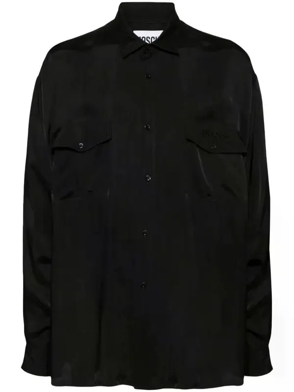 Moschino Long Sleeves Shirt - Black