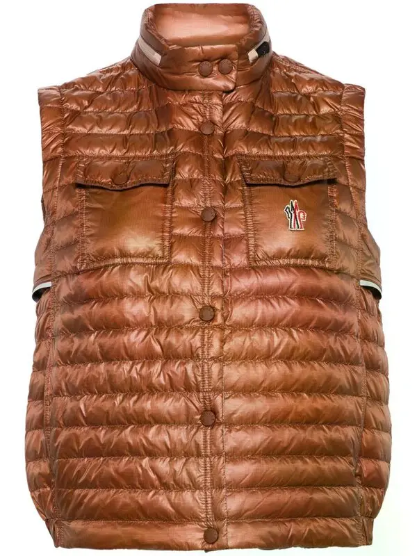 Moncler Gumiane Quilted Down Gilet - Red