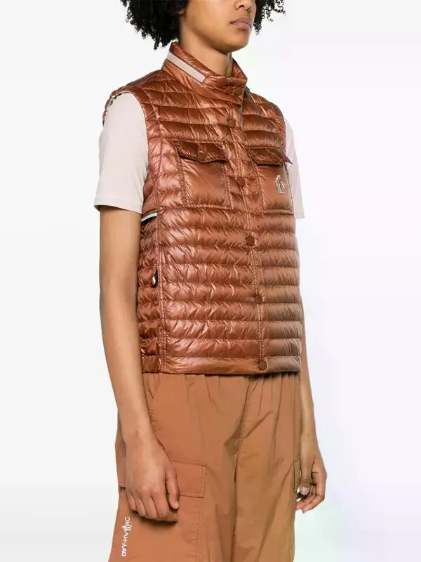 Moncler Gumiane Quilted Down Gilet - Red