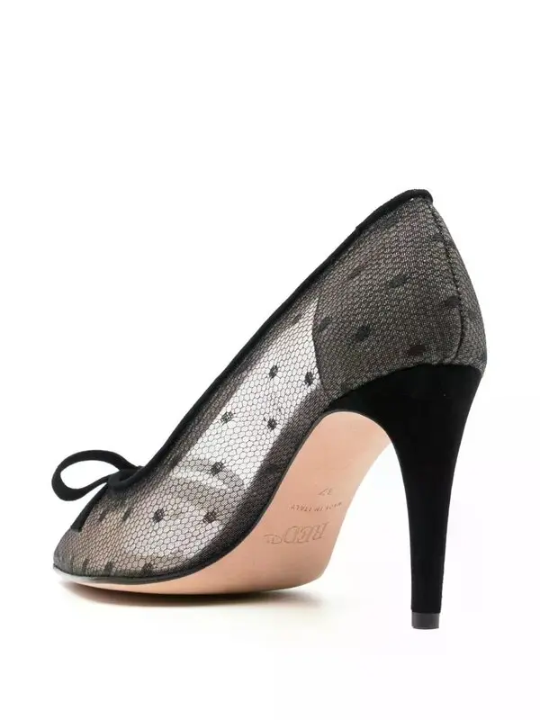 Red Valentino Pointed-toe Point D'esprit Pumps