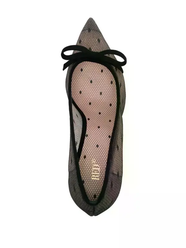 Red Valentino Pointed-toe Point D'esprit Pumps