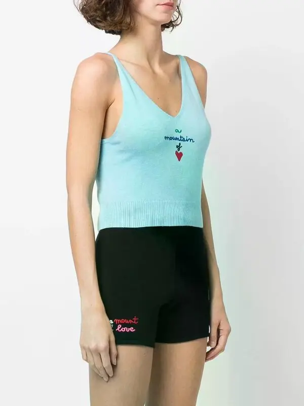 Rossignol Embroidered Logo Knit Crop Top