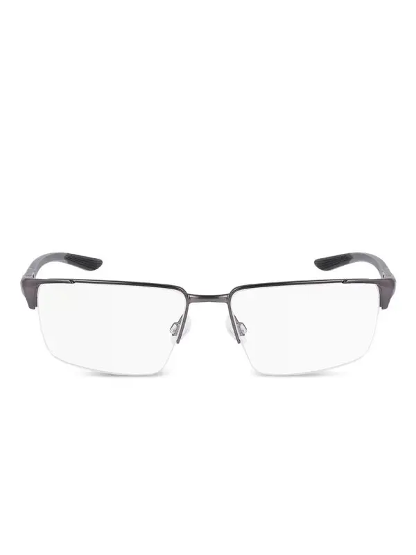 Nike 8054 Rectangle Glasses - Silver