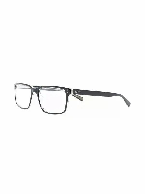 Nike Rectangle-frame Logo-print Eyeglasses