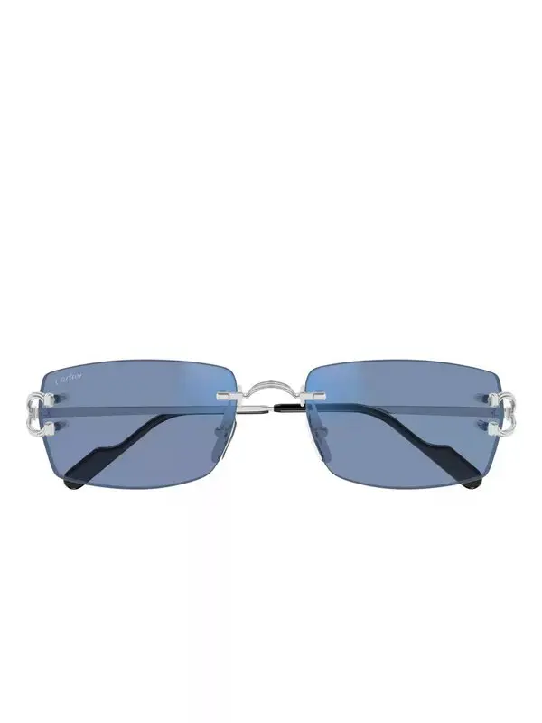 Cartier Metal-frame Rimless Sunglasses