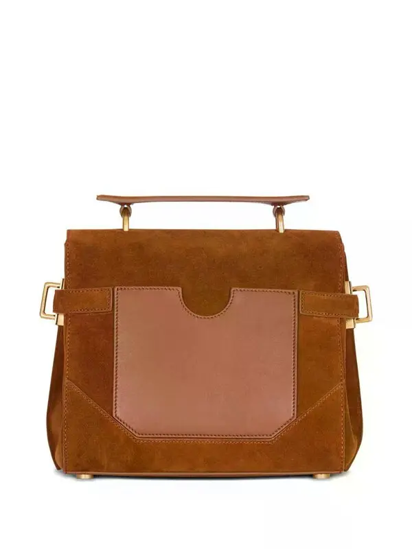 Balmain B-buzz 23 Suede Tote - Brown