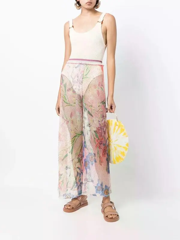 PatBO Iris Mesh-panel Trousers