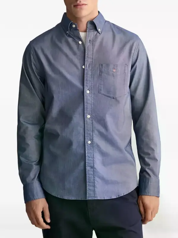 Gant Pocket Oxford Shirt - Blue