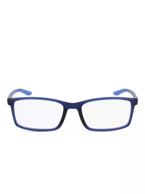 Nike 7287 Rectangle-frame Glasses - Blue