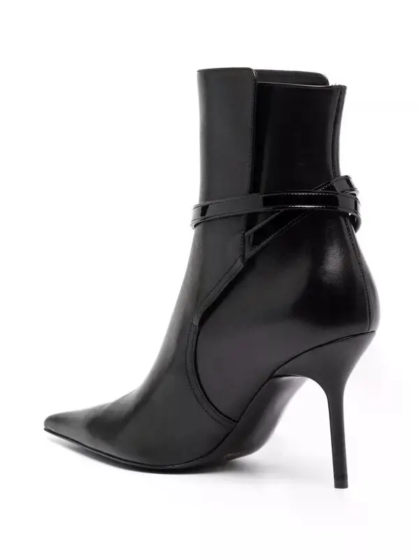 Off-White Zip Tie Stiletto Ankle Boots