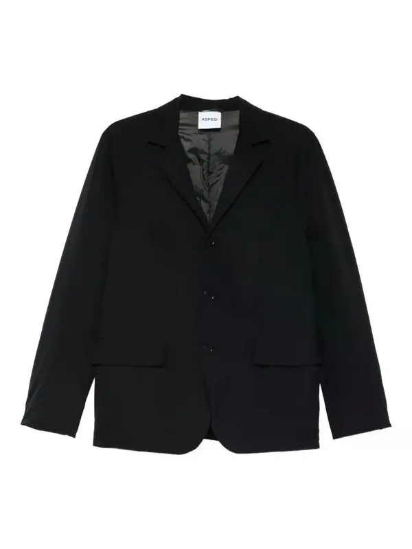 Aspesi Notched Jacket - Black