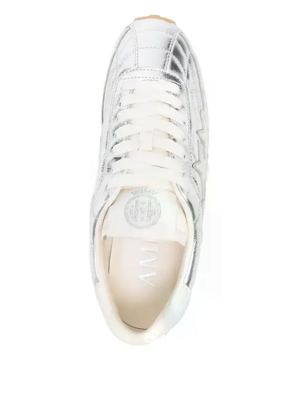 Amiri Pacific Football Slim Sneakers - Silver