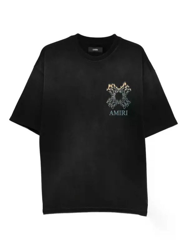Amiri Ma Quad Flames T-shirt - Black