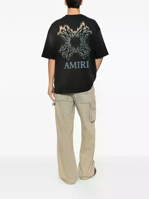 Amiri Ma Quad Flames T-shirt - Black