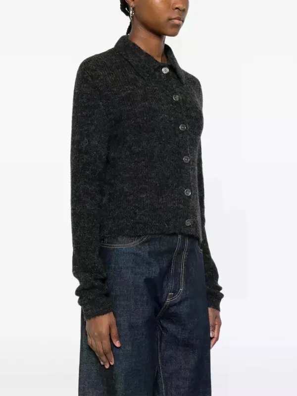 Our Legacy Textured Button-up Cardigan - Grey