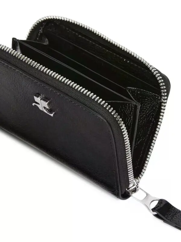 COURREGES Zipped Wallet - Black