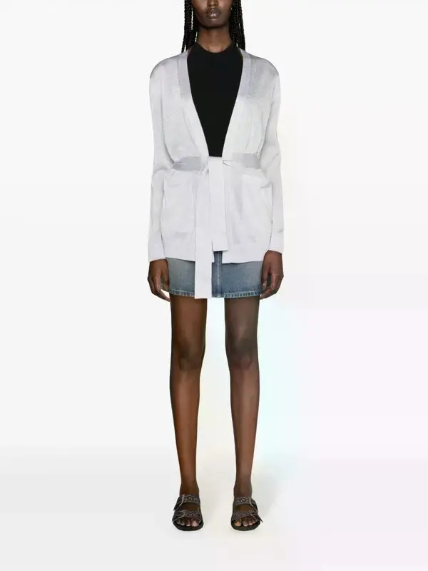 Missoni Metallic-threading Belted Cardigan