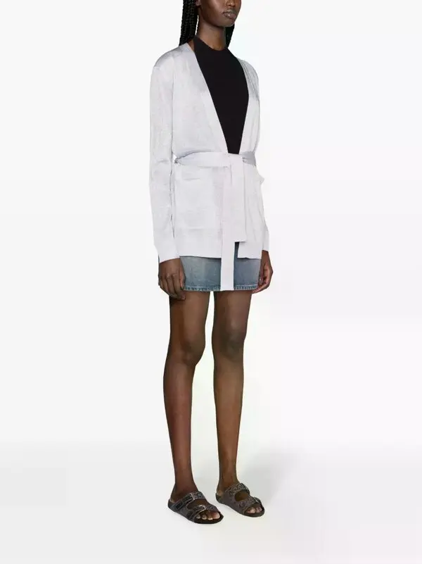 Missoni Metallic-threading Belted Cardigan